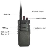 China Fashion Handheld Radio Walkietalkie VHF UHF Analog Intercoms 10W Walkie Talkies IPX7 for sale