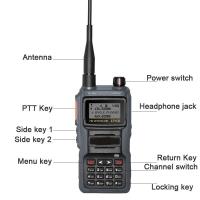 China 199 Channels Storage UHF/VHF Handheld Walkietalkie Digital Intercom Original Uhf Vhf for sale