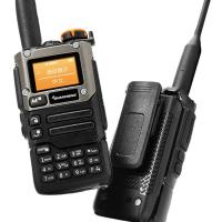 China Double Band Analog Radio Two Way Walkie Talkie Black Handheld for Smooth Communication for sale