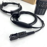 China Acoustic Tube Headphone Throat Microphone for MTP3150 3250 6750 Black Walkie Talkie for sale