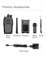 China Handheld Walkie Talkie Intercom System for Bank Counter 103*61*33MM 16 Storage Channels for sale