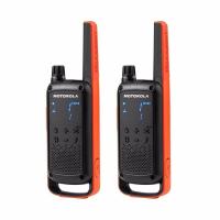 China T82 GMRS Radio Mini Walkie Talkie 20 Channels 1-10km Range Orange Handheld Flashlight for sale