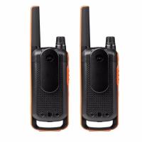 China T82 GMRS Radio Mini Walkie Talkie 20 Channels 1-10km Range Orange Handheld Flashlight for sale