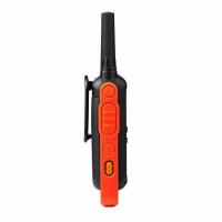 China T82 GMRS Radio Mini Walkie Talkie 20 Channels 1-10km Range Orange Handheld Flashlight for sale