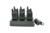 China Long Range Communication Made Easy with 2W VHF Walkie Talkie and Six Way Charger for sale