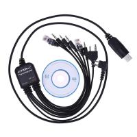 China 8 in 1 Walkie Talkie USB Programming Cable for Motorola Baofeng HYT VX GMRS Output Power for sale