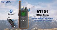 China CE Approved KST AT100 Waterproof Walkie Talkie with Blue tooth Earpiece for T82 T80 T62 for sale