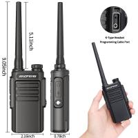 China UHF 400-470MHz Handheld Walkie Talkie Type-C Charge Upgrade BF-888S Radio for Outdoor for sale