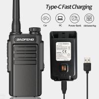 China UHF 400-470MHz Handheld Walkie Talkie Type-C Charge Upgrade BF-888S Radio for Outdoor for sale