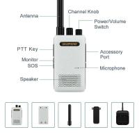 China Ham walkie talkie Baofeng Bf-358 Mini Dual Band Mobile Handheld UHF Rechargeable Kids Walkie Talkies In 2024 for sale