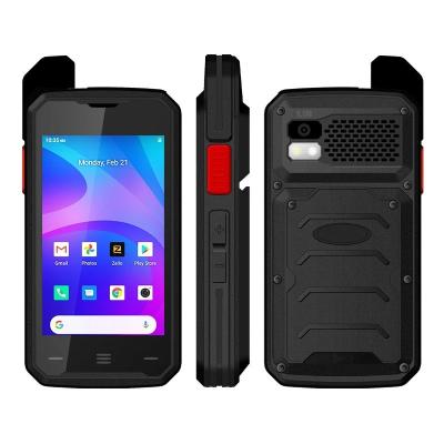 China Black Uniwa F101 4 Inch Touch Screen Zello IP65 Waterproof Poc Radio 4G Android Walkie Talkie with NFC and Sos Button In 2024 for sale