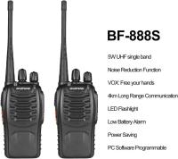 China 400-470MHz Battery Capacity 1500mAh BAOFENG BF-888S Single Band Handheld Walkie Talkie for sale