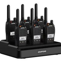 China Six Way Charger Walkie Talkie with 136-174/403-527MHZ Frequency Range and VOX Function for sale