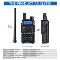 China 128 Channel Baofeng UV-5R Walkie-Talkie Water Resistant 5-10KM Range VHF UHF Frequency for sale