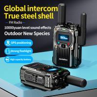 China 4G POC Zinc Alloy Walkie Talkie with FM Radio Function and Exclusive PTT Support for sale
