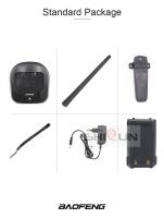China 8W Output Power Baofeng UV-5R Plus Tri-Power Ham Radio Transceiver with USB-C Charging for sale