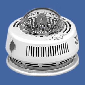China Smoke Alarm, 120V Photoelectric w/Strobe & Battery Backup for sale