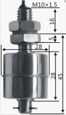 China stainless steel float level switch Ideal for water or other liquid with PH-/PH+ for sale
