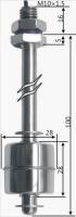 China stainless steel float level switch Ideal for water or other liquid with PH-/PH+ for sale