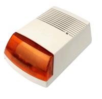 China Outdoor Sound strobe security alarm with flash waterproof light siren ABS house for sale