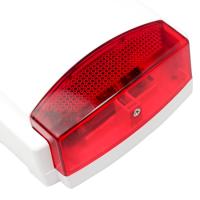 China Outdoor Alarm Siren with Red Strobe Flashing Light for Home Security System in 103DB sound for sale