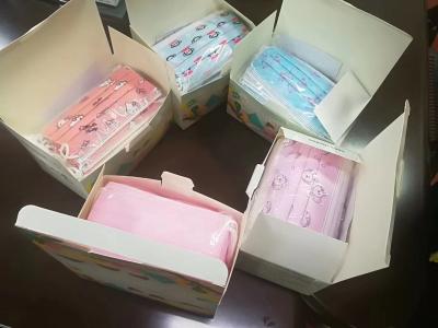 China Earloop Disposable Non Woven Face Mask 95% BFE with Melt Blown Fabric Material for sale
