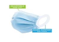 China PFE≥95% Melt Blown non woven Mask  Disposable Blue Earloop Face Mask for sale