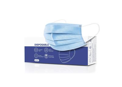 China Hygienic Disposable Earloop Face Masks Comfortable Anti Pollution non woven face mask for sale