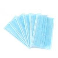 China Breathing Disposable Non Woven Face Mask 3 Ply Elastic Earloop Disposable Face Mask for sale