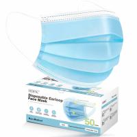 China Hospital Disposable 3 Layer Mask Earloop Non Woven 98% 17.5*9.5cm for sale