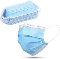 China Breathable Disposable 3 Layer Mask Blueoutside White Inside Skin Friendly Face Mask for sale