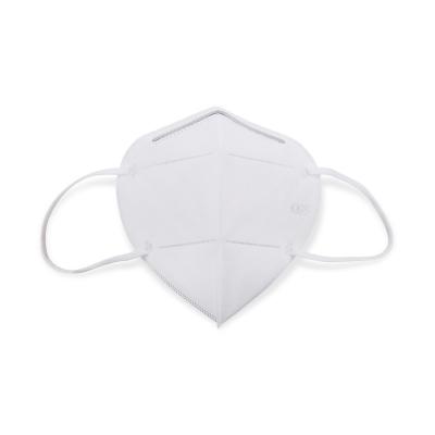 China Ear Wearing Foldable KN95 Mask Vertical Flat Non Woven Fabric Face Mask for sale