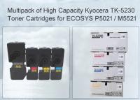 China Kyocera ECOSYS M5521 ECOSYS P5021 Printers Toner cartridge TK-5230 Multipack CMYK for sale