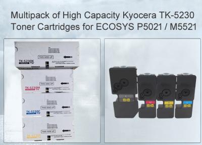 China Kyocera ECOSYS M5521 ECOSYS P5021 Printers Toner cartridge TK-5230 Multipack CMYK for sale