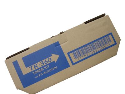 China Kyocera Mita Ecosys TK 360 Black Toner Cartridge for FS - 4020DN Yield 20,000 Pages for sale