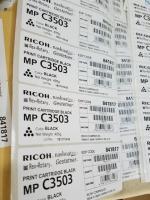 China CMYK Color Copier Toner Cartridge Compatible Ricoh Mpc3003 / Mpc3503 for sale