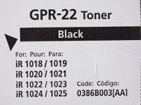 China Canon Imagerunner 1023 / 1023IF Canon Printer Toner Black GPR22 for sale