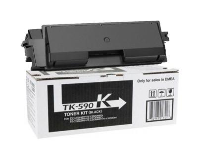 China OEM Kyocera Toner Cartridges TK - 590 Toner Kit Black 1T02CKVNL0 - 7000 Pages for sale