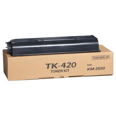 China Black Yield 15000 Pages Kyocera Ecosys Toner Cartridge TK420 For KM2550 Printers for sale