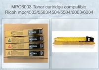 China Mpc 6003 Ricoh Printer Cartridge Set Black Cyan Magenta Yellow With Chip for sale