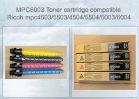 China Mpc 6003 Ricoh Printer Cartridge Set Black Cyan Magenta Yellow With Chip for sale