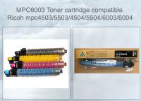China Mpc 6003 Ricoh Printer Cartridge Set Black Cyan Magenta Yellow With Chip for sale