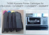 China Kyocera TK590K Toner Cartridge Black For FS-C2526 C2626 M6026 M6526 for sale
