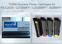 China Kyocera TK590C Toner Cartridge Cyan FS-C2526 C2626 M6026 M6526 Compatible for sale