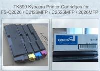 China Kyocera TK590C Toner Cartridge Cyan FS-C2526 C2626 M6026 M6526 Compatible for sale