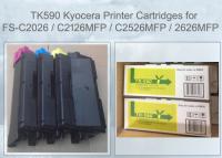 China Kyocera TK590Y Toner Cartridge Yellow FS-C2526 C2626 M6026 M6526 Compatible for sale