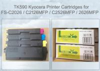 China Kyocera TK590Y Toner Cartridge Yellow FS-C2526 C2626 M6026 M6526 Compatible for sale