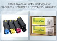 China Kyocera TK-590 Ecosys FS-C2126MFP Compatible Rainbow Pack Contains 4 Color Toner for sale