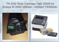 China 25000 Pages Kyocera Toner Cartridge TK-3130 For ECOSYS M3550idn for sale