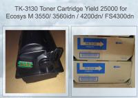 China Compatible Black TK3130 Kyocera Printer Toner Cartridges For Kyocera ECOSYS M3550idn for sale